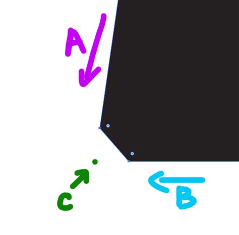 Path How Can I Find The Intersection Of Two Line Segments That Do Not Currently Meet In Adobe