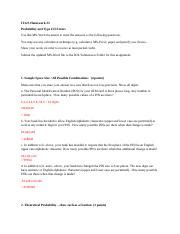 Document Docx It Homework Probability And Type I Ii Errors