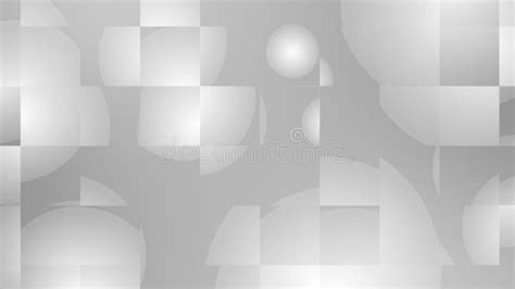 White Color Slowly Moving Multiple Spherical Shapes With Check Pattern Abstract Design Loop Able