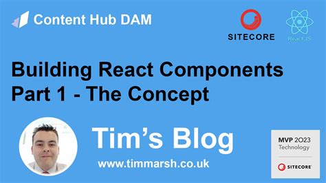 sitecore content hub building react components part 1 the concept