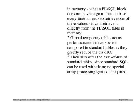 Top 20 Pl Sql Interview Question Mindsforest