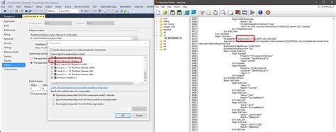 how does the setup exe for a clickonce published application know how