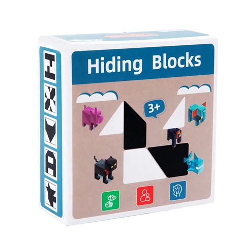 Diy Hiding Block Toys Wooden Blocks Educational Toy Construction Toy