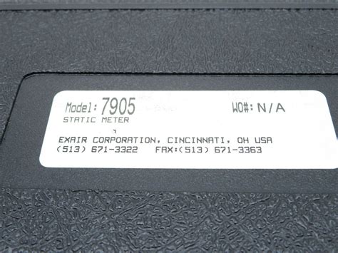 New Exair 7905 Digital Static Meter W Hard Case And Static Bar Checker Sb Industrial Supply Inc