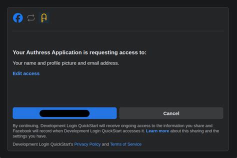 Setup User Authentication With Login With Facebook And Meta Authress Knowledge Base