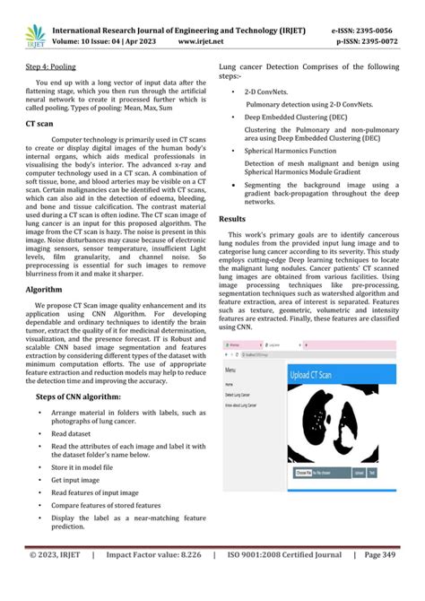 Lung Cancer Detection Using Deep Learning Algorithms Pdf