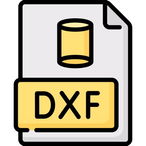 Dxf File Special Lineal Color Icon