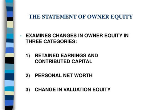 Ppt The Statement Of Owner Equity Powerpoint Presentation Free