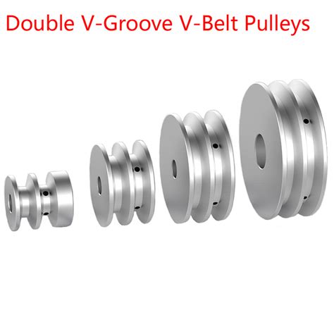 Double V Groove Aluminum Drive Pulley For A Section V Belt Pulleys Od