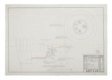 Forbidden Planet Robby The Robot Technical Drawing J