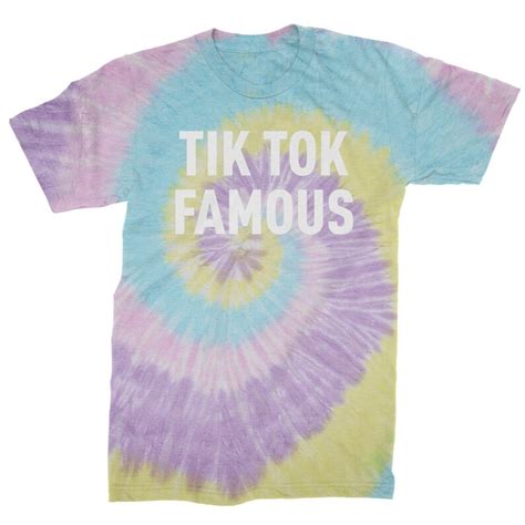 Tik Tok Famous Mens Tie Dye T Shirt Etsy