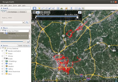Mapping GPS Tracks In Google Earth