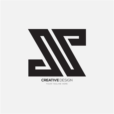 Premium Vector Letter Ns Or Sn Line Art Creative Monogram Stylish Logo