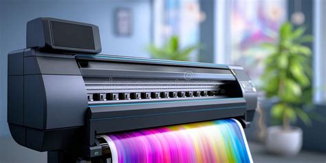 Large Format Digital Printer Producing Colorful High Resolution Output