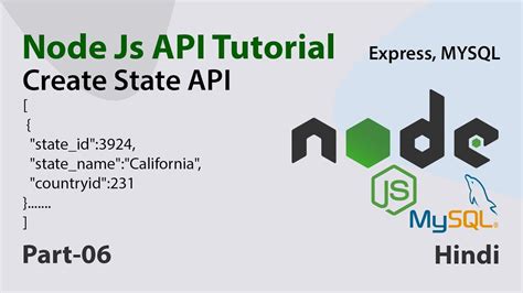 Create State Api Node Js Express Api Tutorial For Beginners Youtube