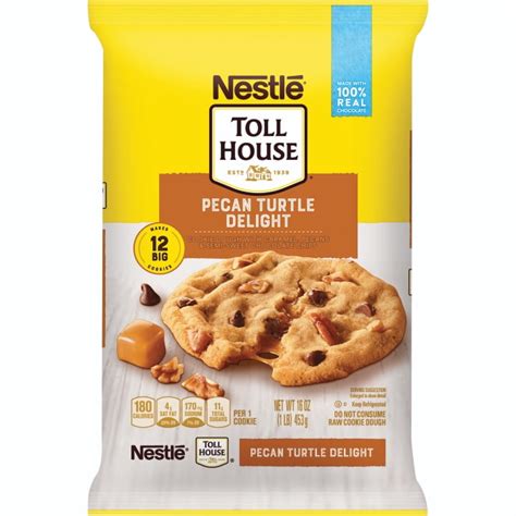Nestle Toll House Pecan Turtle Delight Cookie Dough 16 Oz Pack