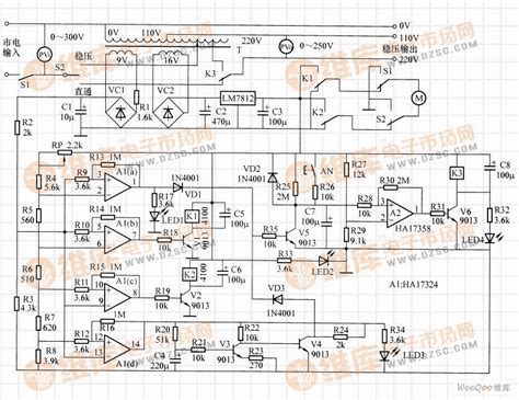 家用交流稳压器电路 稳压电源 维库电子市场网