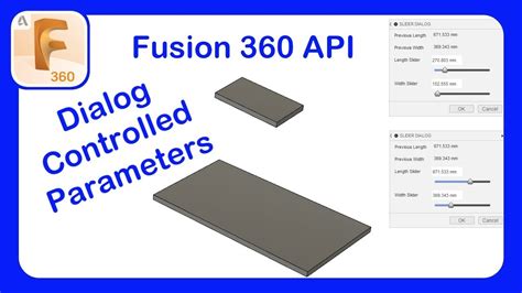 Intro To API In Fusion 360 Part 11 Control A User Parameters With A