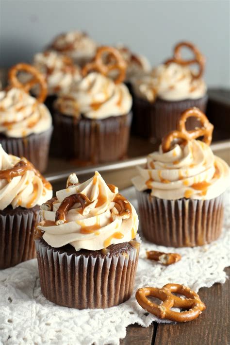 Salted Caramel Pretzel Cupcakes Chocolate With Grace