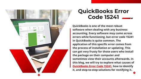 ppt how to fix quickbooks error code 15241 powerpoint presentation