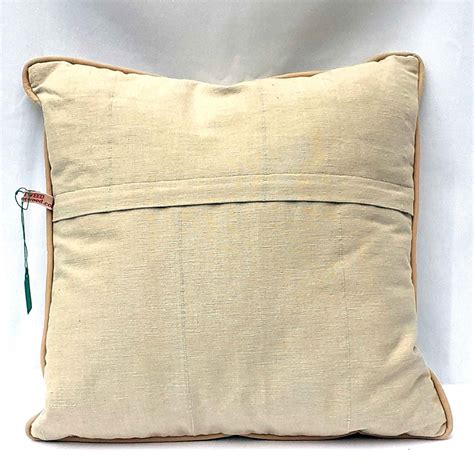 Handmade Patchwork Cushion From Mixed Upcycled Fabric Retweed