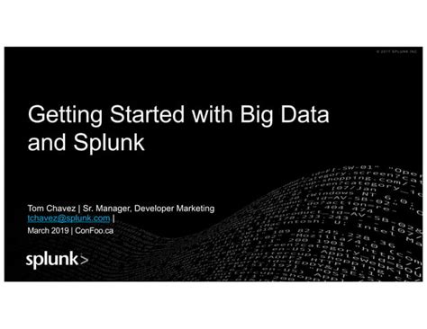 Getting Started With Big Data And Splunk Pdf Databases Computer