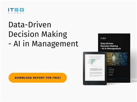 Data Driven Decision Making Ai In Management • Itsg Global