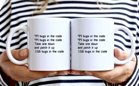 Retreez Funny Mug 99 Bugs In The Code Programmer Software