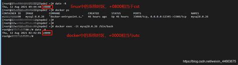学习记录437docker容器中的mysql时区docker Mysql 时间戳 Csdn博客