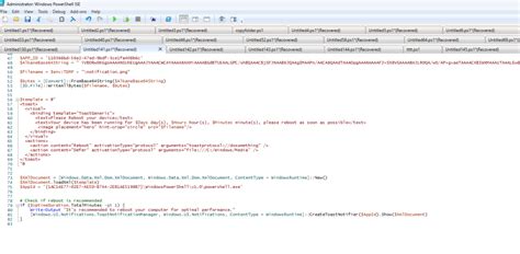 Working With Toast Notifications And Using Powershell Scripts As Button