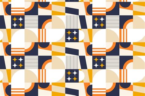 Free Vector Flat Design Color Blocking Pattern Design