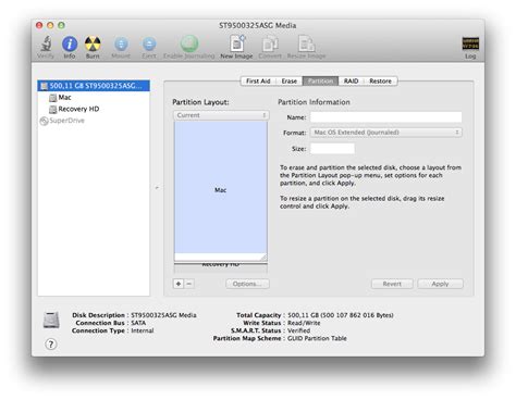 Hard Drive Unallocated Space On Disk0 Under Mavericks Ask Different