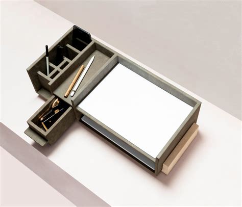 Giobagnara X Stéphane Parmentier Leather Covered Personal Assistant Desk Organize 2jour Concierge