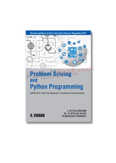 Problem Solving And Python Programming By J Jayalakshmi Wishallbook