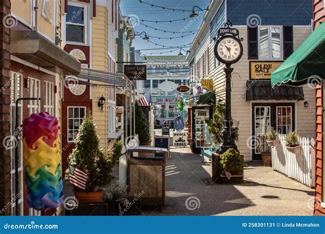 A Side Street Off The Boardwalk In Rehoboth Beach Delaware Editorial