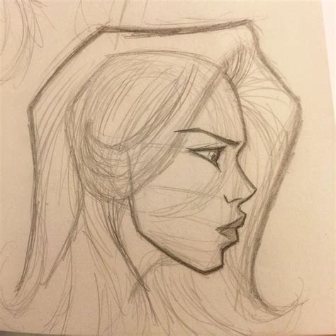 Girl Profile Drawing At Getdrawings Free Download
