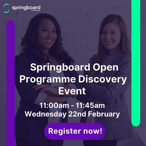 Springboard Consultancy On Linkedin 📢 One More Day Until Our Springboard Discovery Event 📢