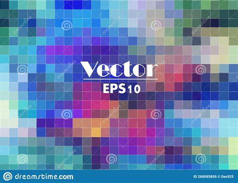 Colorful Abstract Square Mosaic Tile Background Stock Illustration Illustration Of Element