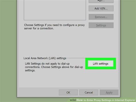 how to enter proxy settings in internet explorer 10 steps