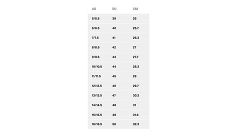 Ecco Golf Shoes Size Chart Size