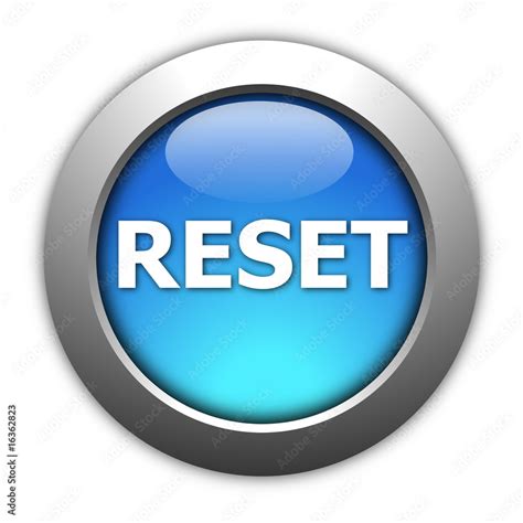 Reset Button Ilustração Do Stock Adobe Stock