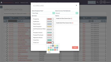 scorecard suitecrm module