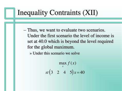 Ppt Inequality Constraints Powerpoint Presentation Free Download
