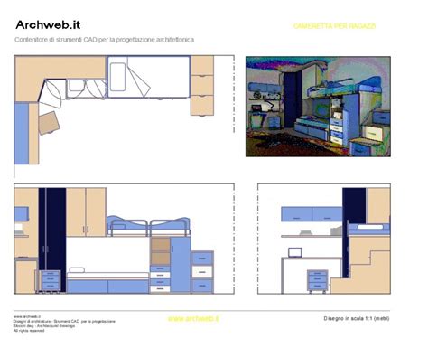 Cub Board With Bed Planning Room Dwg File Cadbull