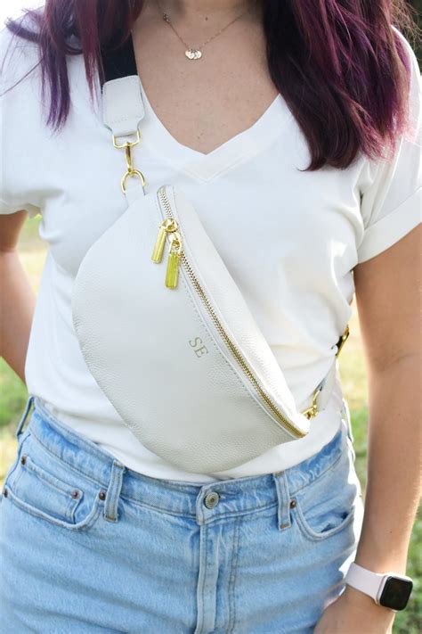 Leather Fanny Pack Crossbody Bags For Women Trendy Sling Bag Etsy