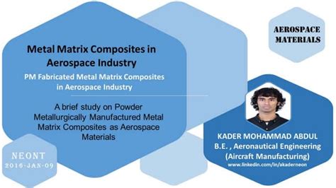Metal Matrix Composites In Aerospace Industry Pptx