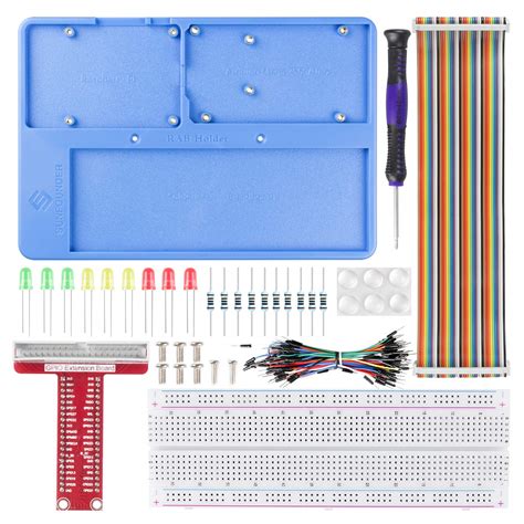 Buy Sunfounder Raspberry Pi Rab Holder Breadboard Kit With 830 Points