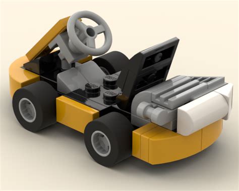 Lego Moc Go Kart By Mg101yt Rebrickable Build With Lego