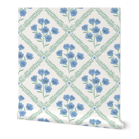 French Country Floral Wallpaper Spoonflower