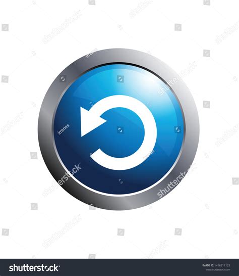 Circular Arrow Button Refresh Reload Rotation Royalty Free Stock Vector Avopix